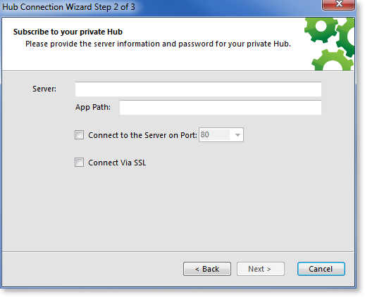 Loupe Server - Connection Wizard
